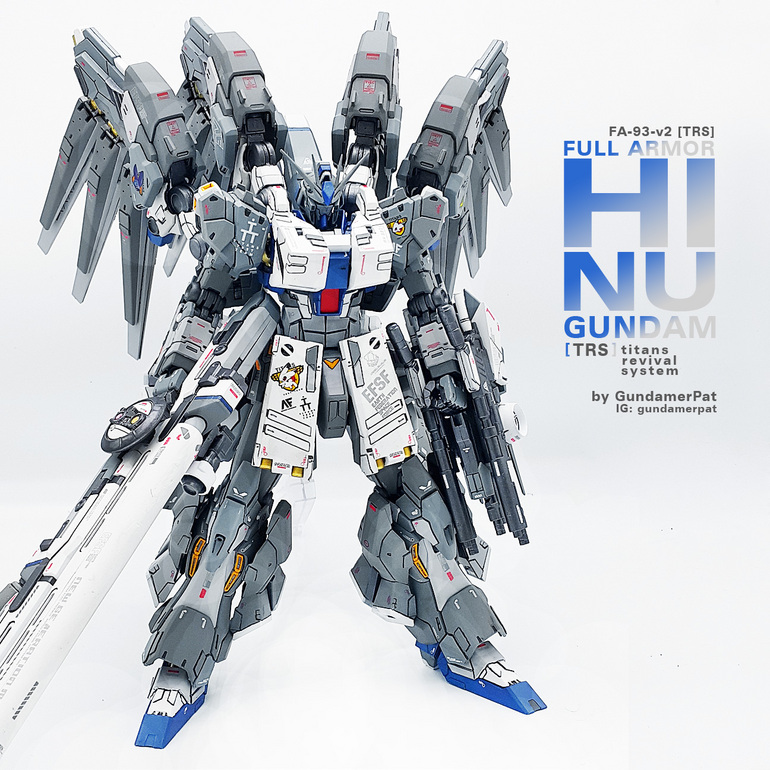 Custom Build: MG 1/100 RX-93-v2 [trs] Hi Nu Gundam Titans Revival System