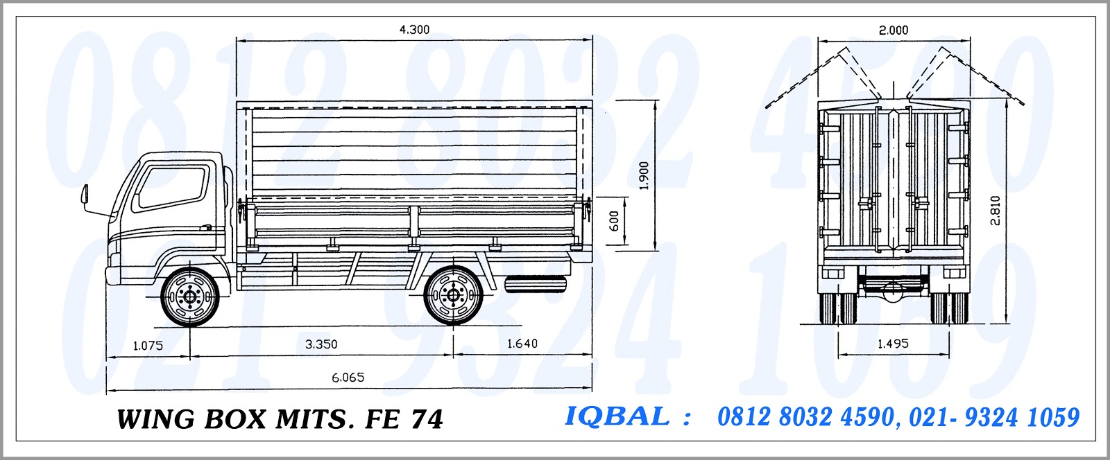 KAROSERI WING BOX ( MITSUBISHI COLT DIESEL FE 74 ) - Dealer MITSUBISHI ...