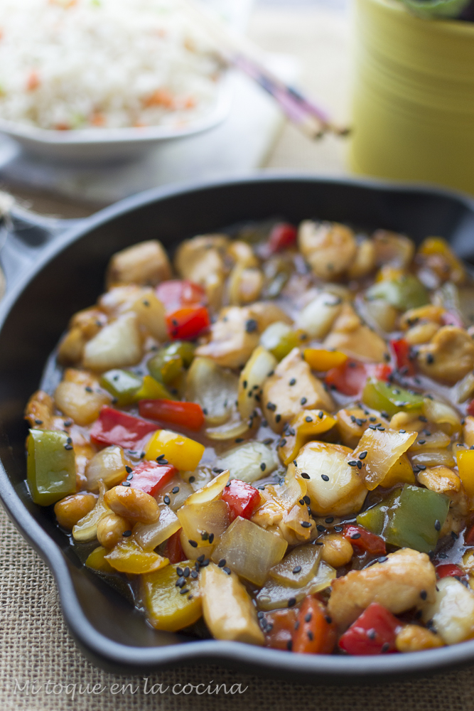 Mi toque en la cocina: Pollo Kung Pao.