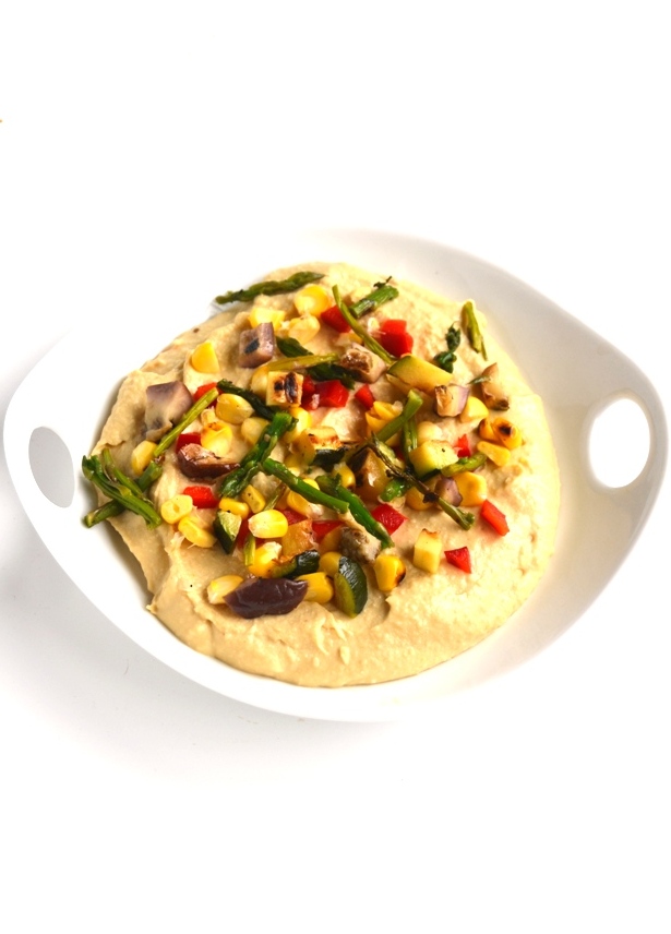 Grilled Vegetable Hummus | The Nutritionist Reviews