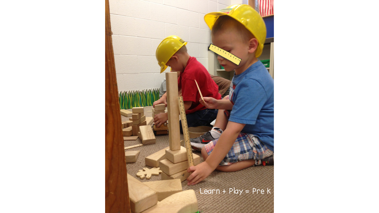 Learn + Play = Pre K: Community Helpers - Construction Workers