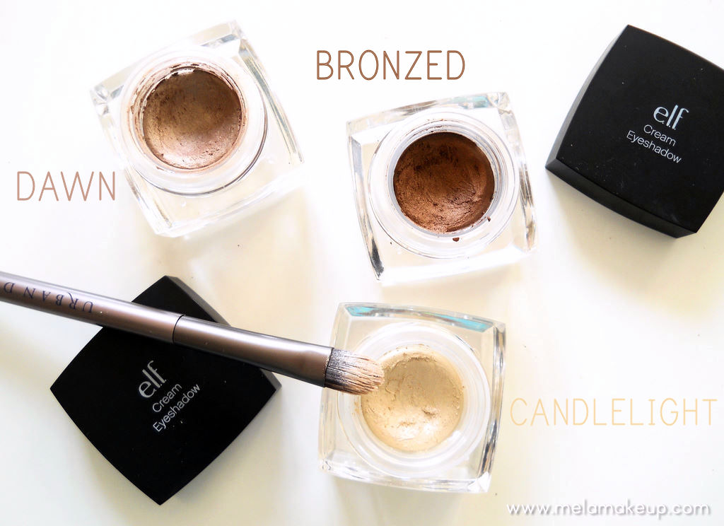 Mela Makeup: Elf: Cream Eyeshadows (linea Studio)