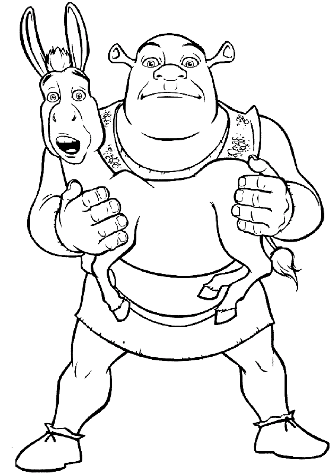 Top 7 Shrek Coloring Pages With Fiona And Friends Kolorowanki Druk ...