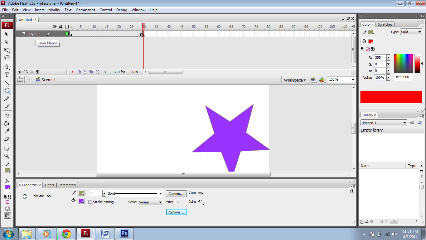 Membuat Animasi Shape Tween ~ Blog Anak Sismul
