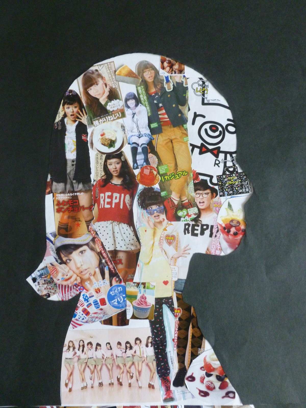 Miss Kristin's Art Room: "What's in Your Head?" Collage with P6 ...