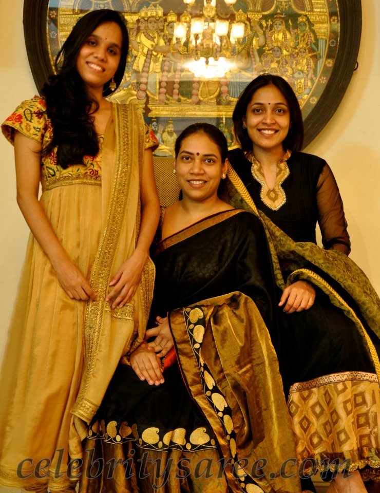 Black and Gold Uppada Sik Bridal Sari - Saree Blouse Patterns