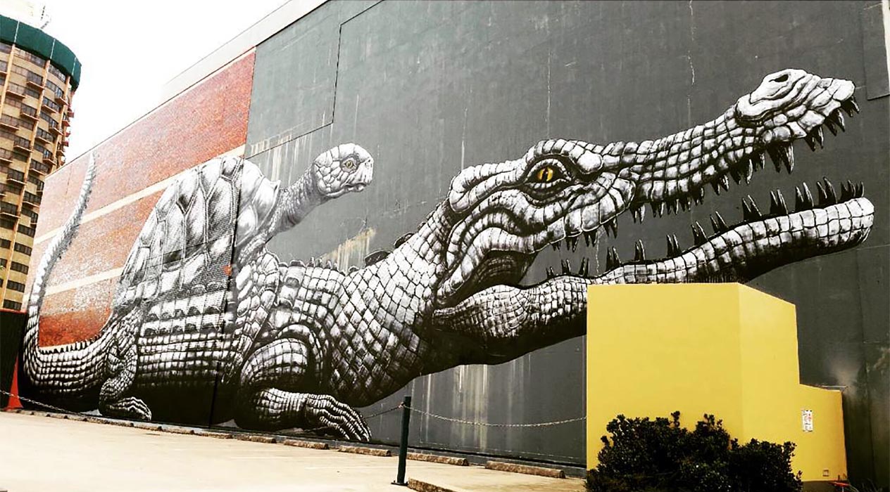 ROA creates a series of new pieces in Townsville, Australia ...