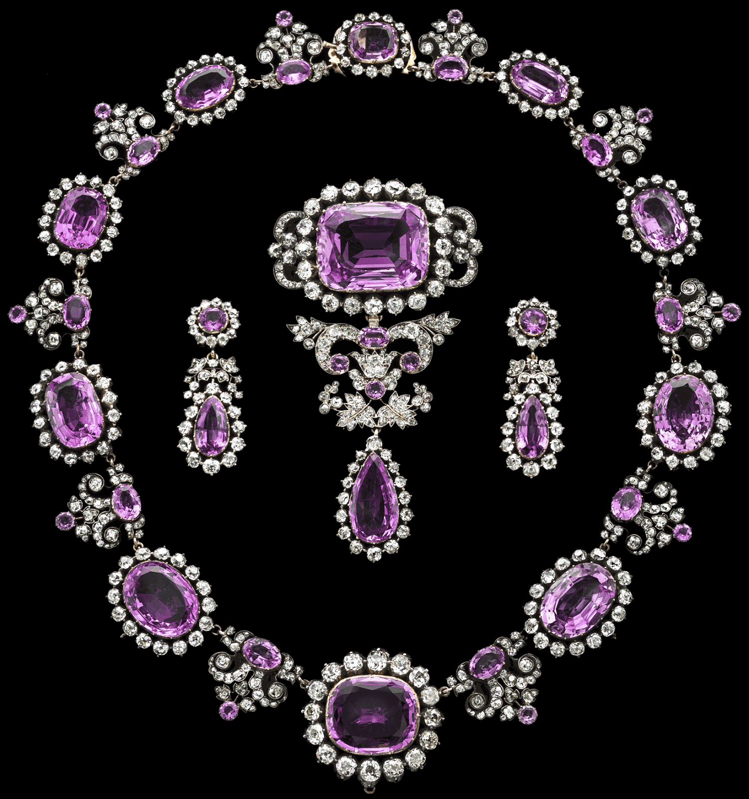 Royal Jewels of the World Message Board: Prussian Pink Topaz Parure