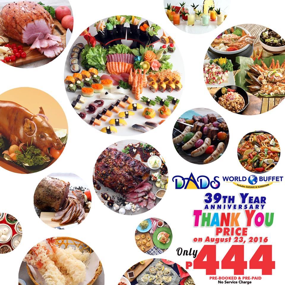 Manila Shopper DADS Anniversary Thank You Promo Aug 23 2016 Manila Shopper DADS Anniversary Thank You Promo Aug 23 2016