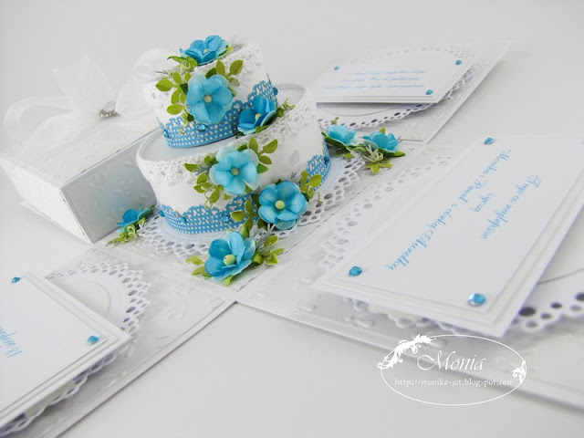 Moja papierowa kraina: Ślubne exploding boxy