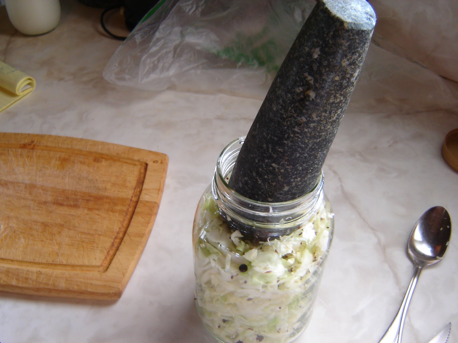 Honey From Rock: Sauerkraut with Kefir Whey, Juniper Berries, Cumin and ...