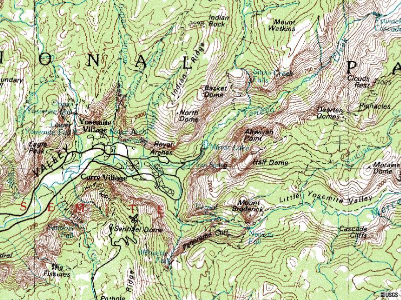 Map Of Yosemite National Forest