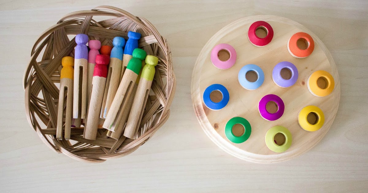 DIY Color Matching Pegs for Toddlers | The Kavanaugh Report