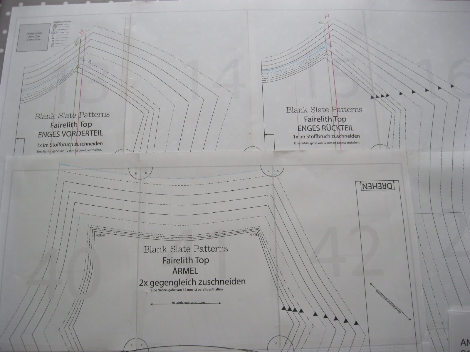 Wellness an der Nähmaschine: Fairelith - Blank Slate Pattern