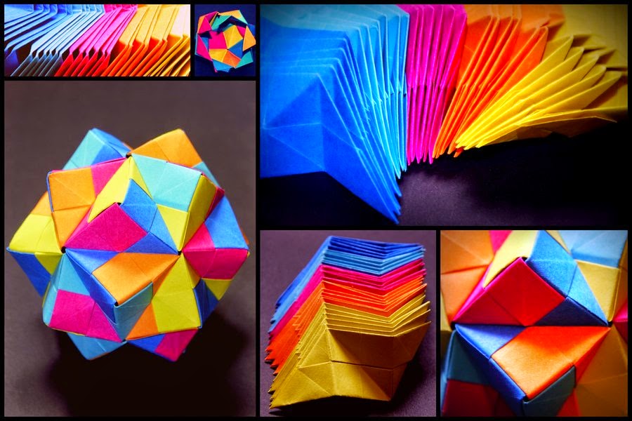 origami icosahedron ~ easy origami instructions for kids crafts