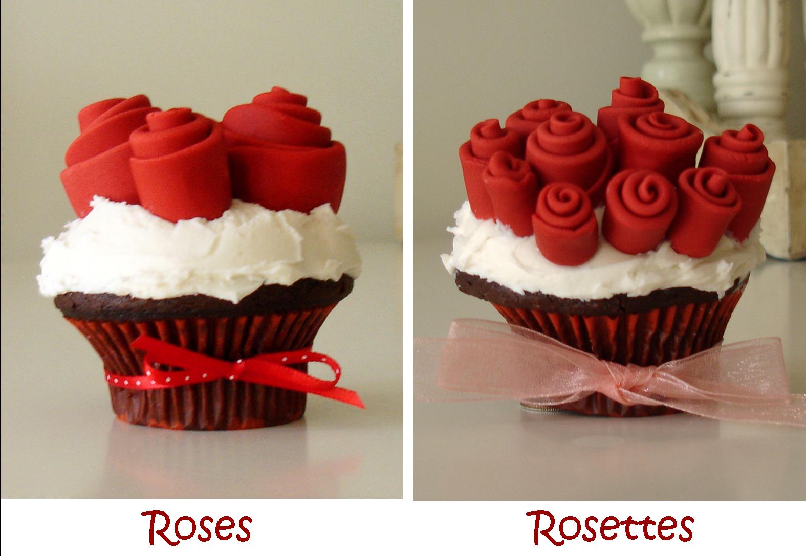 Sweet-Stops: Fondant Rose Cupcakes
