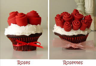 Sweet-Stops: Fondant Rose Cupcakes