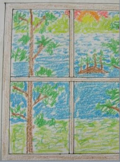 Art Sub Lessons: Through A Window Art Lesson