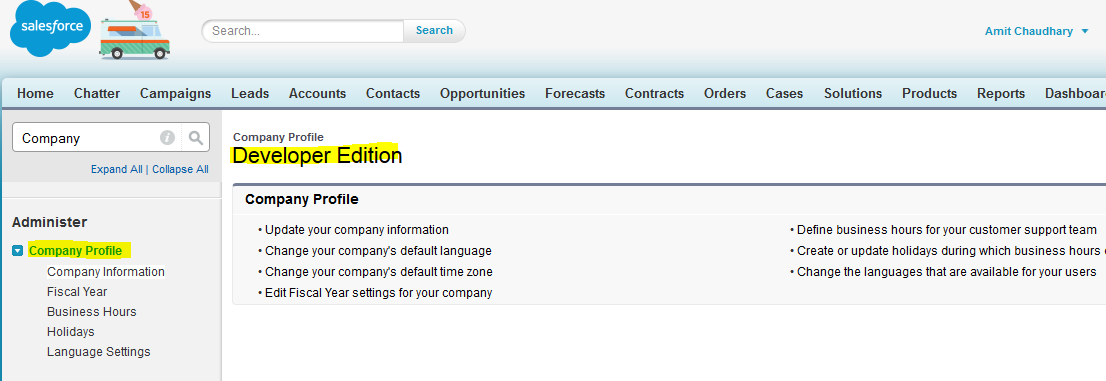 Amit Salesforce | Salesforce Tutorial: How to check which Salesforce edition we are using ...