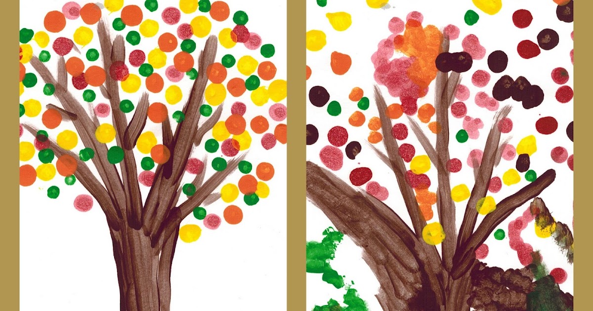 What I Live For: Fall Craft: Q-Tip Fall Tree