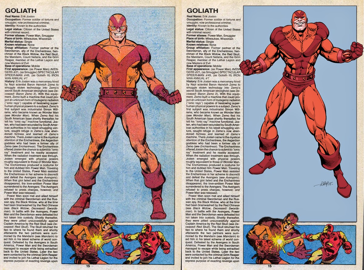 The Official Handbook to the Marvel Universe - REDUX Edition: GOLIATH ...