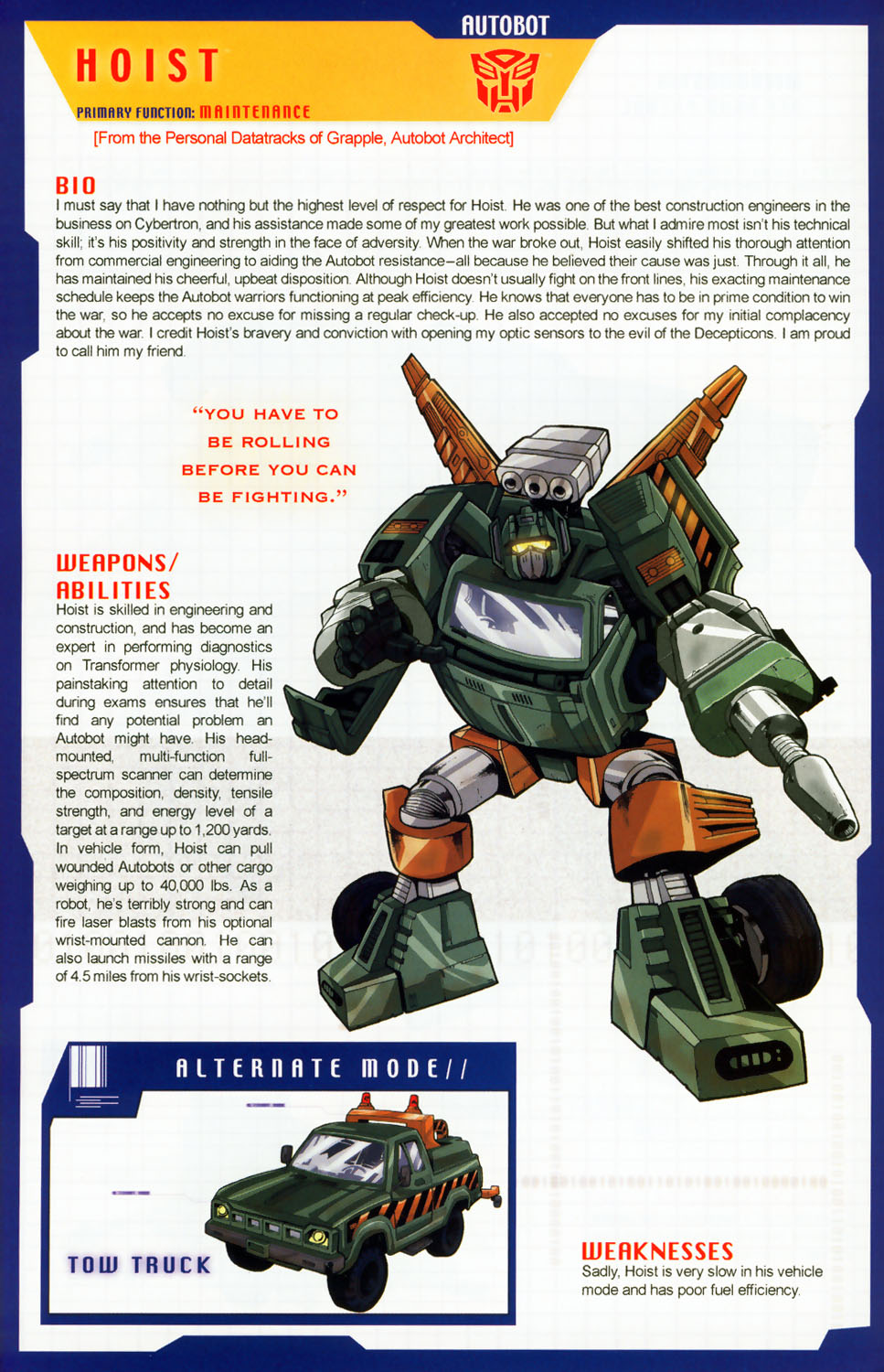 Transformer of the Day: Hoist