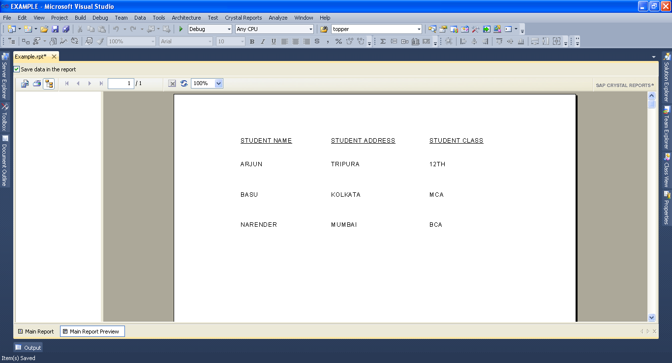 How to create Crystal report in Asp.net using Store Procedure - ASPMANTRA | Asp.Net,MVC ...