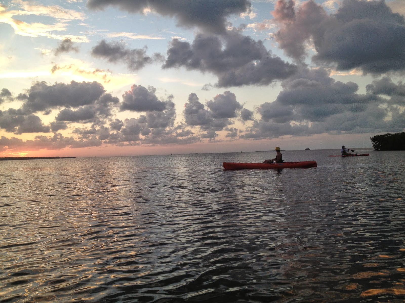 Kayaking at Sunset in The Florida Keys