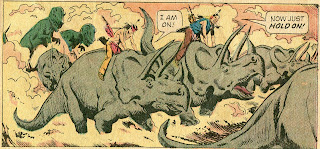 Comics, old time radio and other cool stuff: Riding a Dinosaur