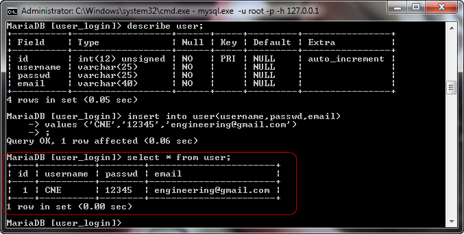 Membuat Database dan Tabel di MYSQL Melalui Command Prompt ~ Computer ...