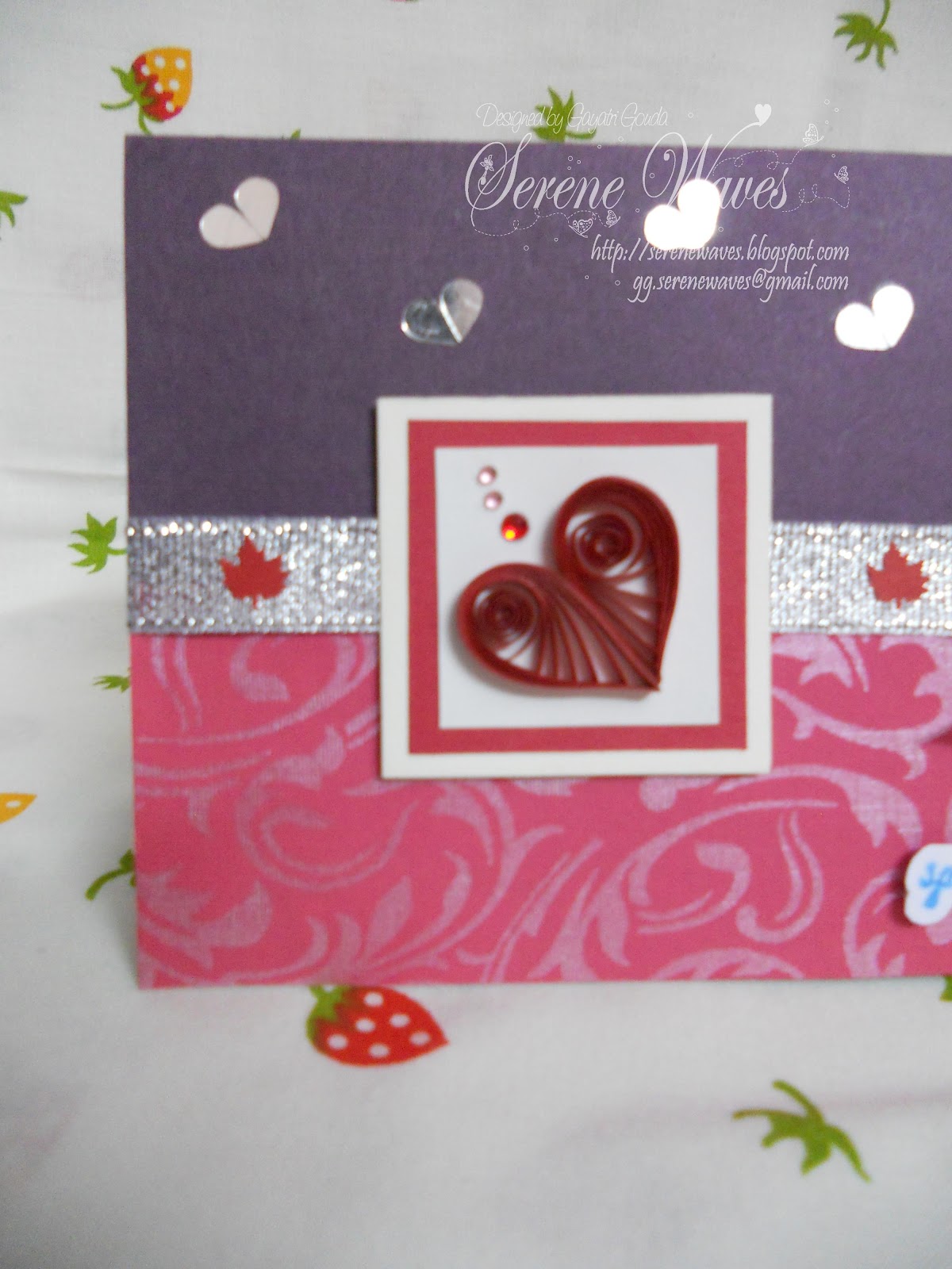 Serene Waves: A very simple CAS card - Generic / Love Card