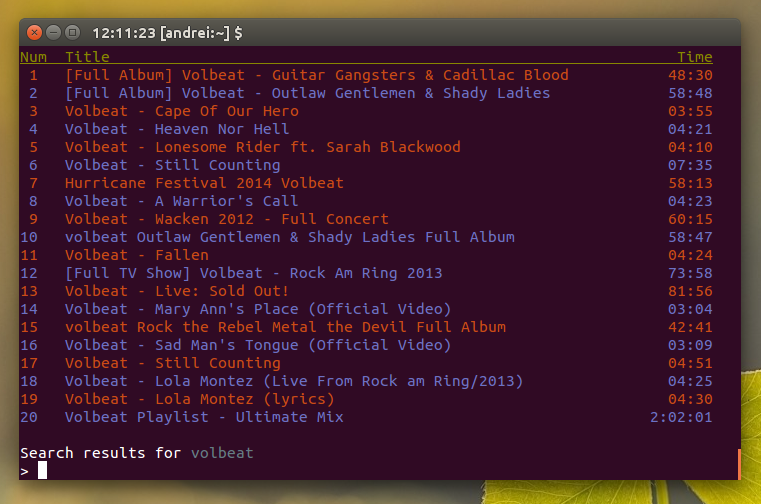 Command Line Youtube Player `mps Youtube` Sees New Releases ~ Web Upd8 Ubuntu Linux Blog
