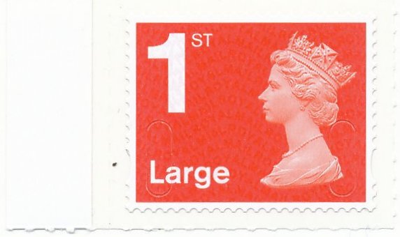 31p purple: 1st Class gets a deeper 'Royal Mail' red colour. Again.