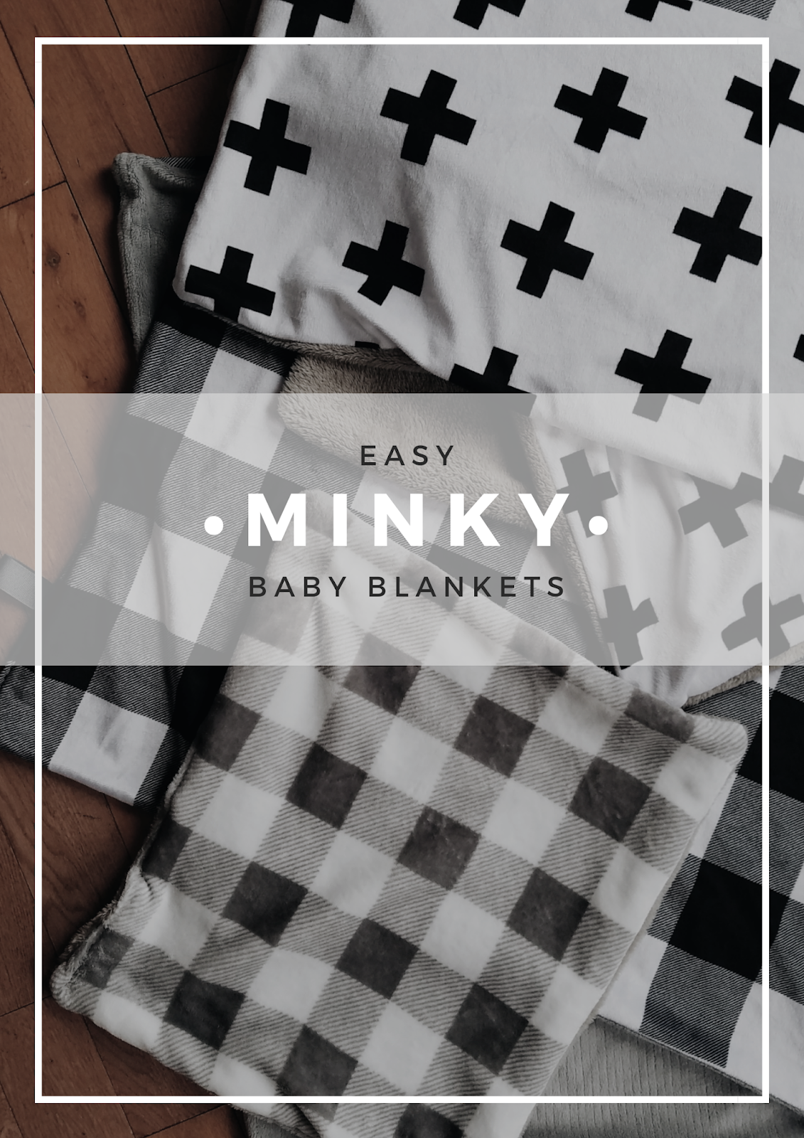 Domestic Fashionista: Easy Minky Baby Blanket Tutorial