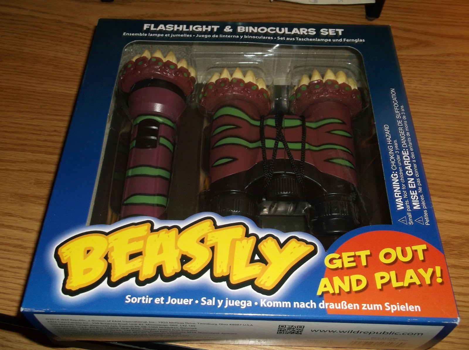 Missy's Product Reviews : Beastly T-Rex Flashlight & Binocular Set