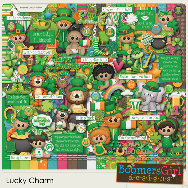 BoomersGirl Designs: "Lucky Charm" Digital Kit