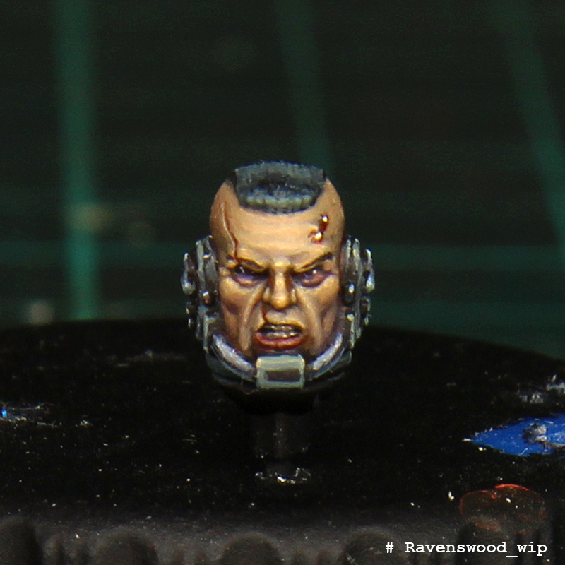 Serpentarium: Primaris Marine Head WIP