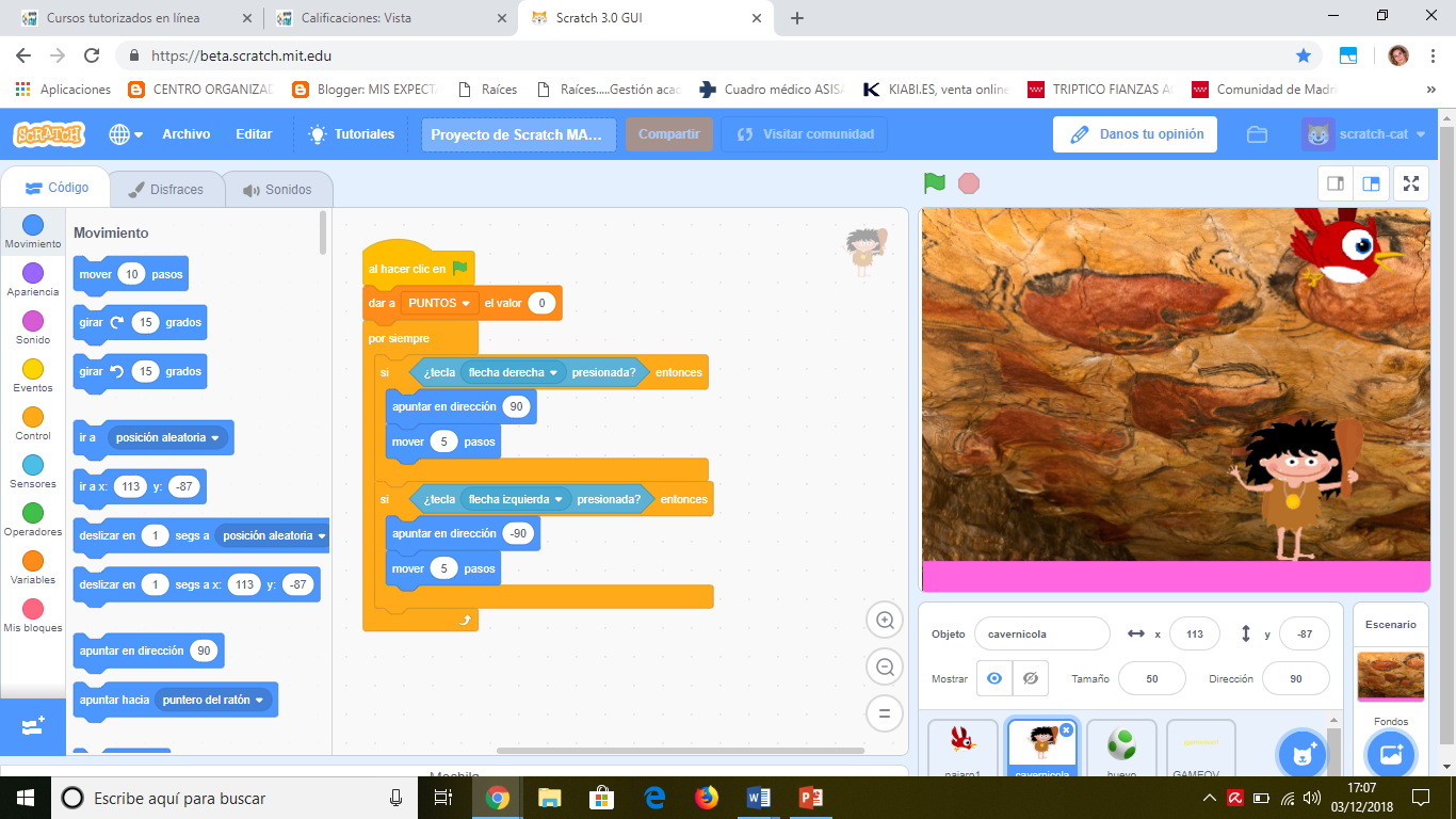 EL PROCEDIMIENTO MANEJANDO SCRATCH.