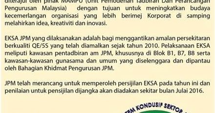 Ekosistem Kondusif Sektor Awam (EKSA): INFO EKSA