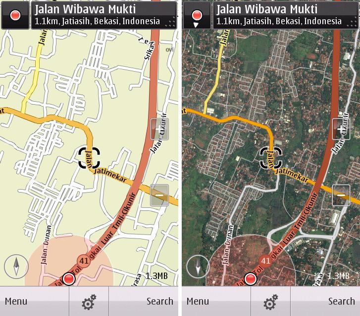 OVI Maps Nokia V 3.06 + Indonesia Map Support - Dengan Fitur Check-in Serta Share ke Facebook ...