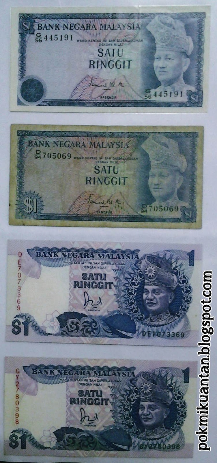 POKMI KUANTAN: Koleksi Wang Kertas Lama Malaysia "RM1.00"