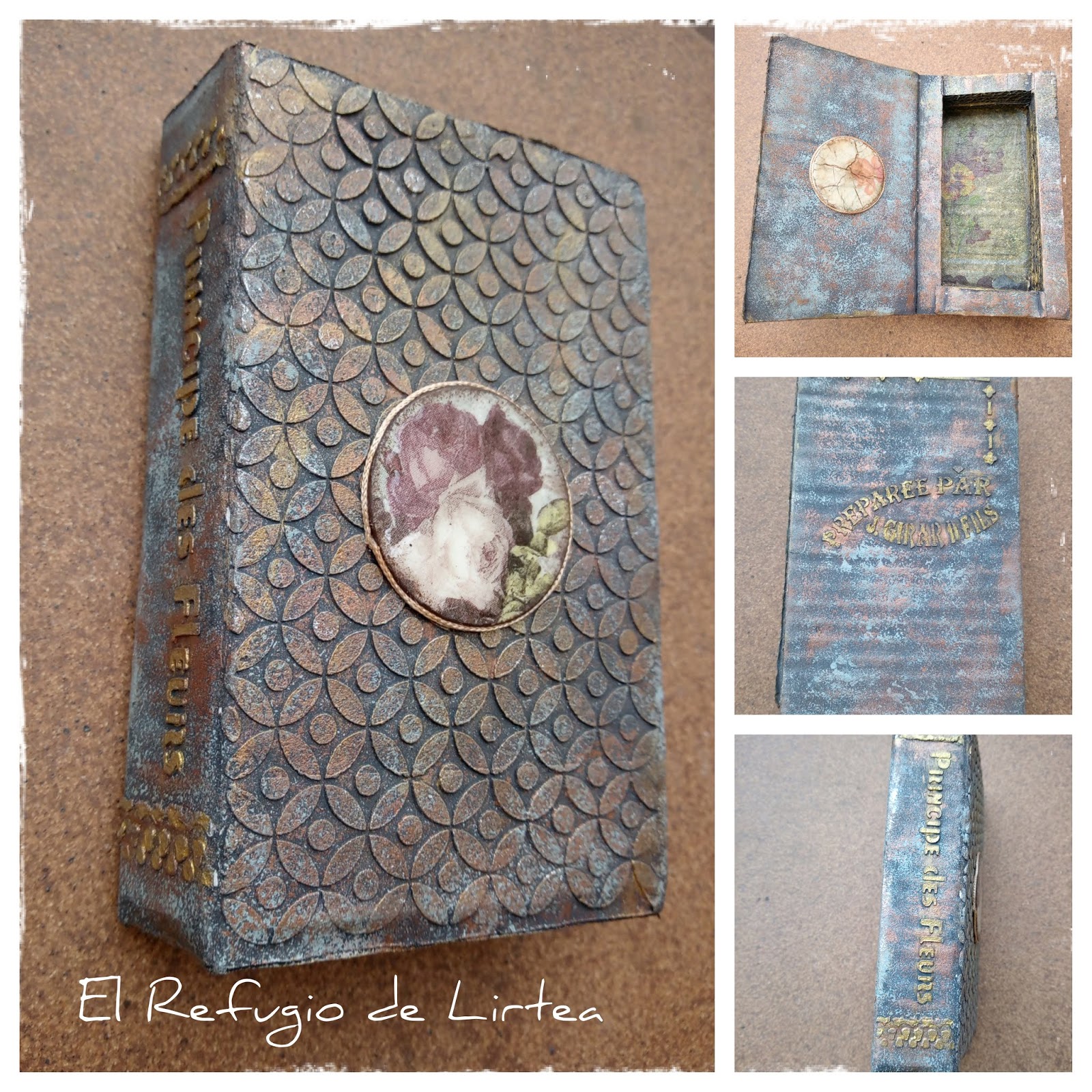 El Refugio de Lirtea: CAJA LIBRO,CARTONAJE