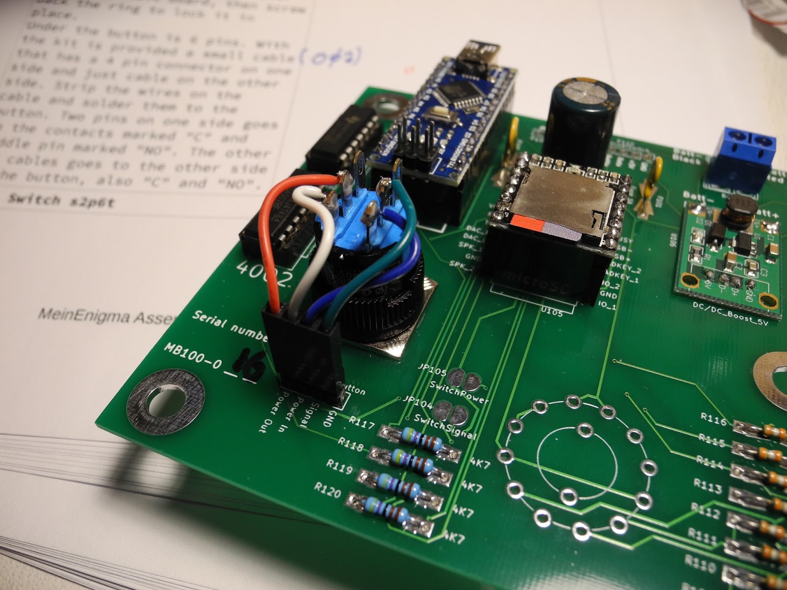 Jeff Tranter's Blog: The MeinEnigma Enigma Machine Kit - Assembly