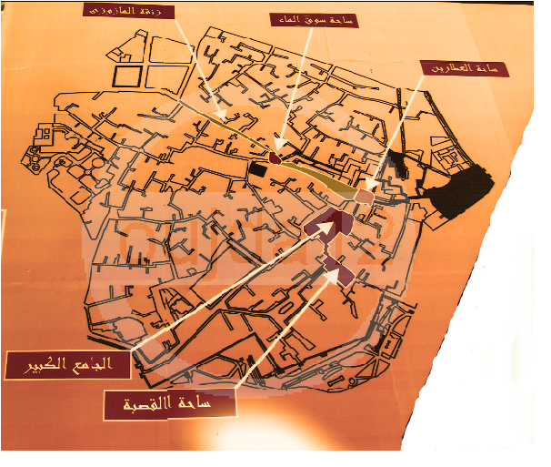 oujda: plan de l'ancienne médina