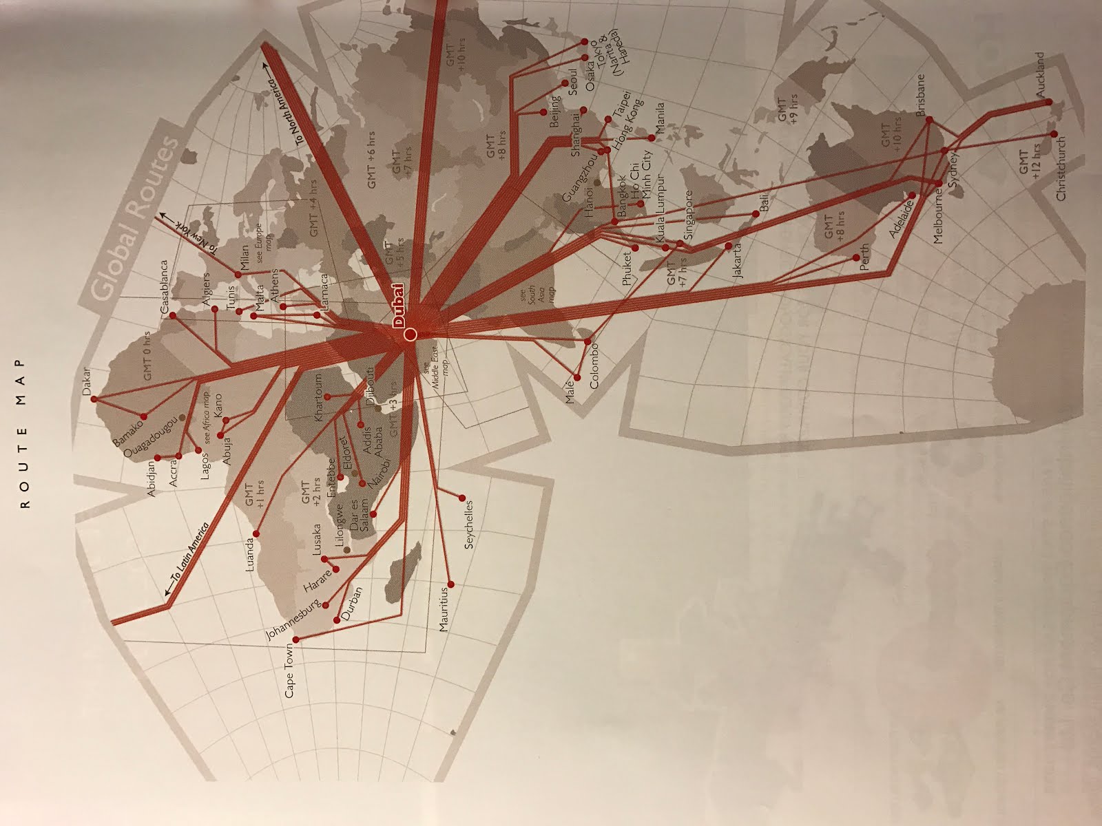 Emirates Flight Route Map