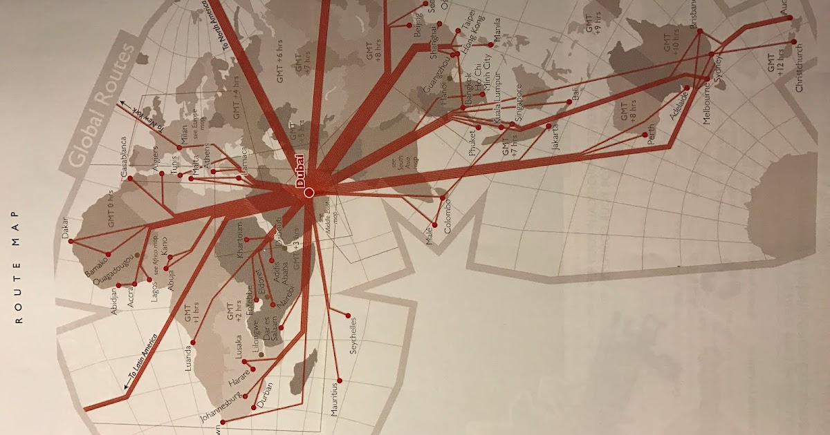 The Timetablist: Emirates Route Map, August 2016: The Global Routes