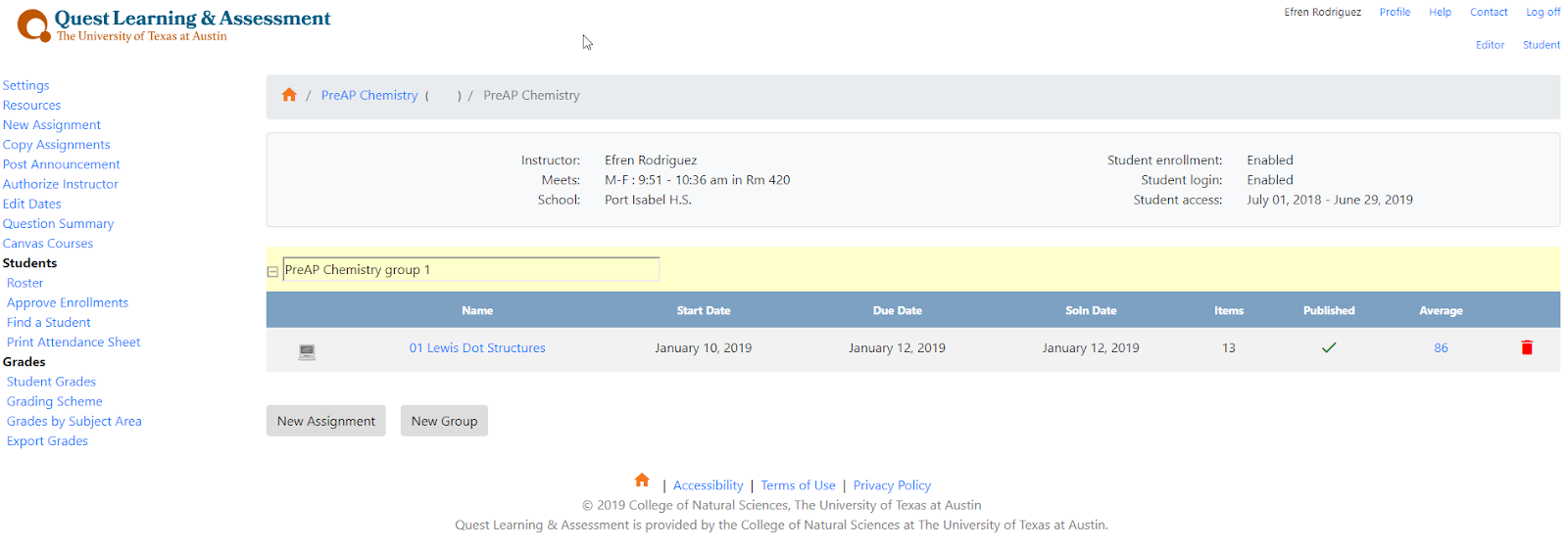 Chemistry, Tech and Other Stuff: UT Quest Learning & Assessment