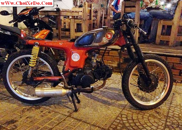 Cận cảnh chiếc Honda 67 độ đẹp - Xe Máy Độ-Xe Máy Độc