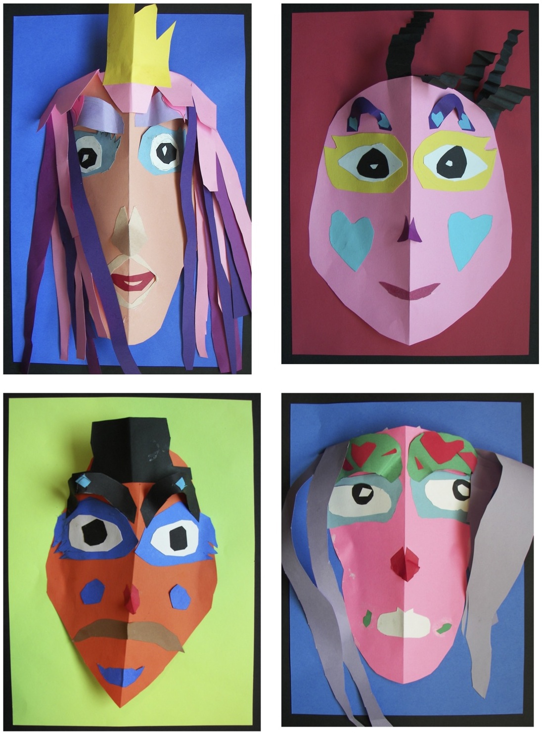 The Rolling Artroom: Paper Faces (1st-3rd Grade)