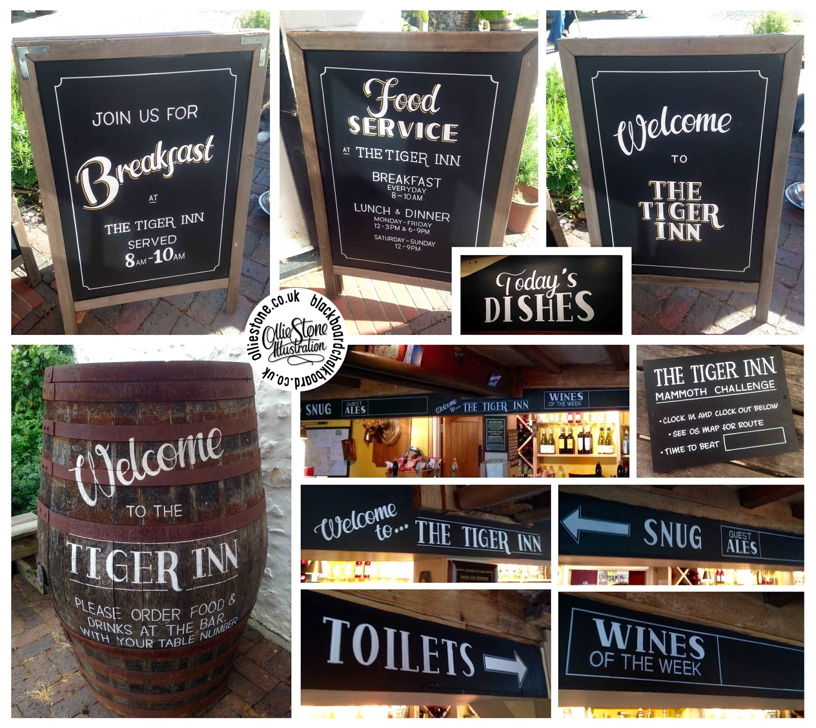 Pub Blackboards by Ollie Stone: Hand-painted signage and pub blackboards.